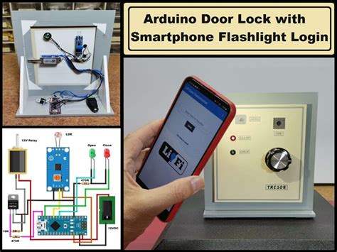 Arduino Door Lock With Smartphone Flashlight Login Li Fi Project
