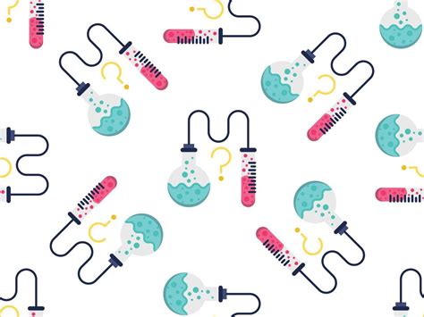 chemistry seamless pattern design repeat textile design fabric print