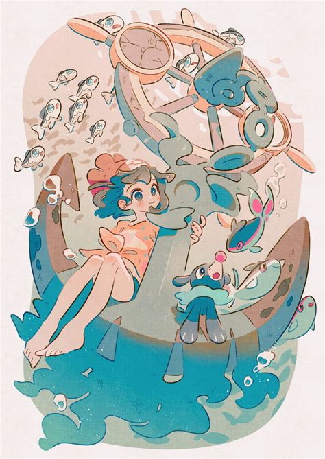 Selene Popplio Wishiwashi Finneon And Dhelmise Pokemon And 1 More