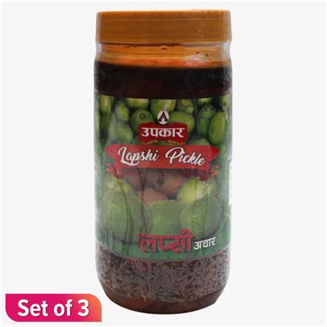 Upakar Lapshi Pickle 400 G Set Of 3 Np