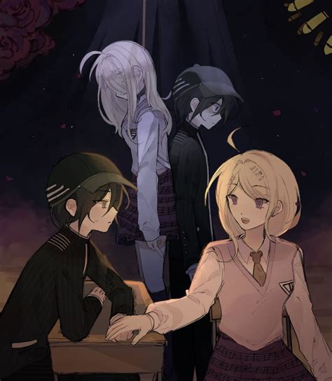Saihara Shuichi And Akamatsu Kaede Danganronpa And More Drawn By