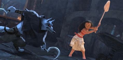 Moana Fighting Death From Puss In Boots At The Bar By Evanferguson On