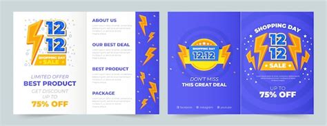 Plantilla De Folleto De Compras Del D A Vector Gratis