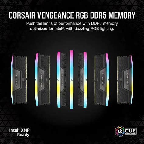 Corsair Vengeance Rgb 64gb 2 X 32gb 288 Pin Pc Ram Ddr5 6000 Pc5 48000 Desktop Memory Model