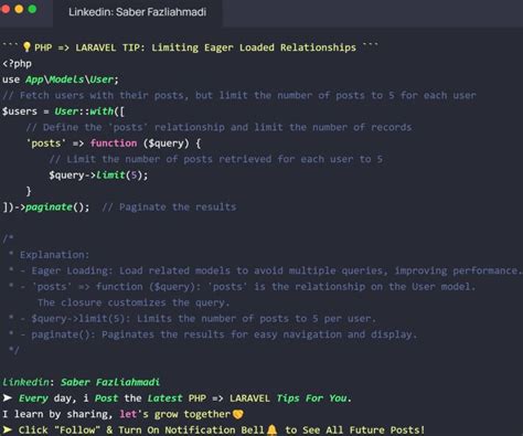 Saber Fazliahmadi On Linkedin Php Laravel Laravel Laravel Php