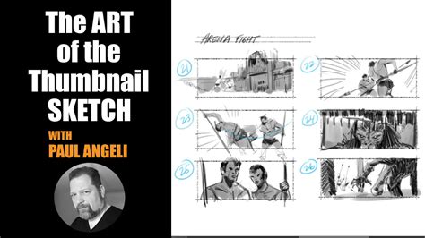 The Art Of The Thumbnail Sketch Storyboard Beginner Youtube
