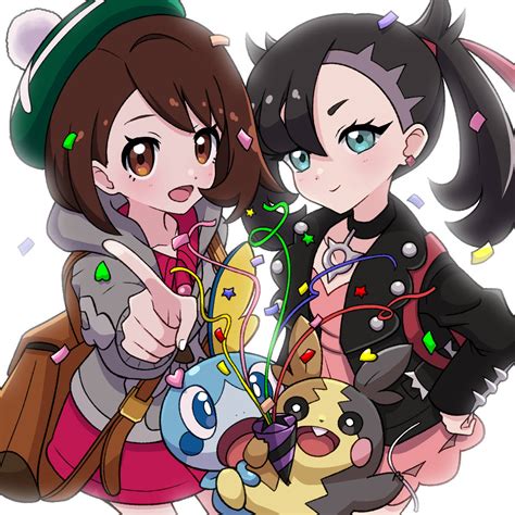 Marnie Gloria Morpeko Morpeko And Sobble Pokemon And More Drawn By Yuu Jgvj Danbooru
