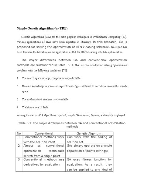 Simple Genetic Algorithm Pdf Genetic Algorithm Mathematical
