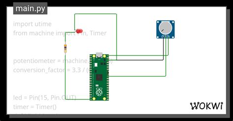 Potentiometer Wokwi Esp32 Stm32 Arduino Simulator