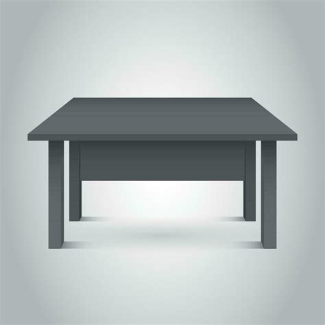 Vector 3d table for object presentation. Empty dark top table on grey background. 26126472 ...
