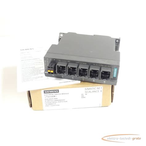 Siemens 6gk5005 0ba10 1aa3 Switch Modul Fs 02 Sn Vpl3216668 Ungebra