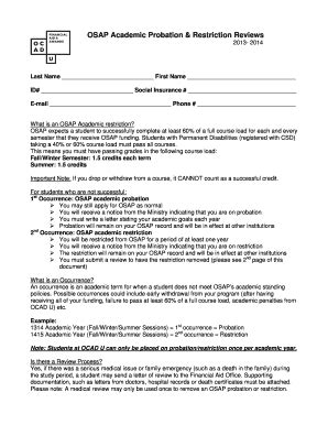 Osap Academic Progress Letter Example Fill Online Printable Fillable Blank PdfFiller