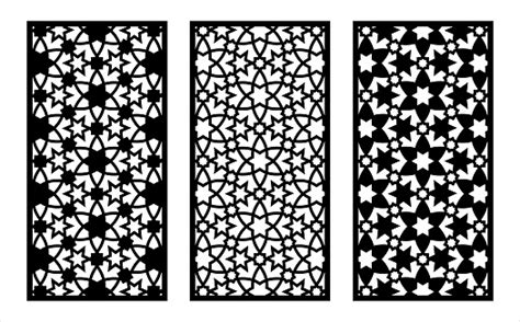 그늘 화면 개인 정보 보호 울타리 템플릿 레이저 컷 벡터 패널 화면 울타리 칸막이 Cnc 장식 패턴 잘리 디자인 인테리어 요소 이슬람 아랍어 레이저 절단 Cnc 장치에 대한