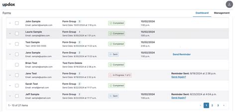 Form Dashboard Overview Updox Knowledge Base
