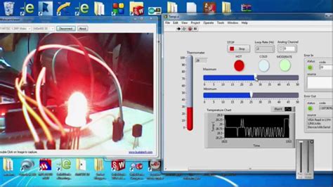 Temperature Controller Using Arduino Labview Lm35 Youtube