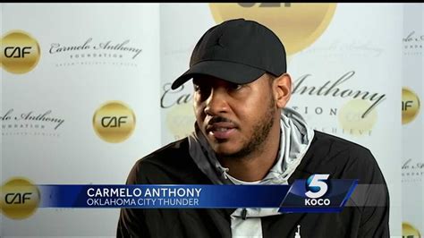 Carmelo Anthony Helps Feed Families In Okc