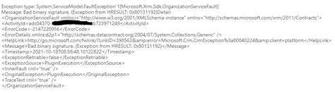 Message Bad Binary Signature Crmexceptions Using Ilmerge And