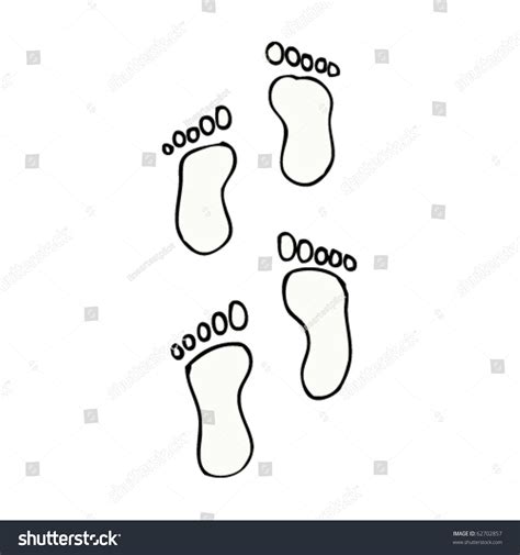 Footprints Cartoon Stock Vector Royalty Free 62702857 Shutterstock
