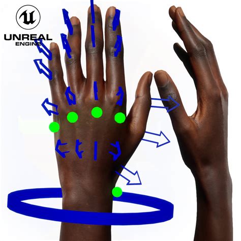 rigged photorealistic 3d scanned black female hand model ready to