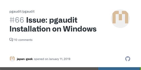 issue pgaudit installation on windows · issue 66 · pgaudit pgaudit