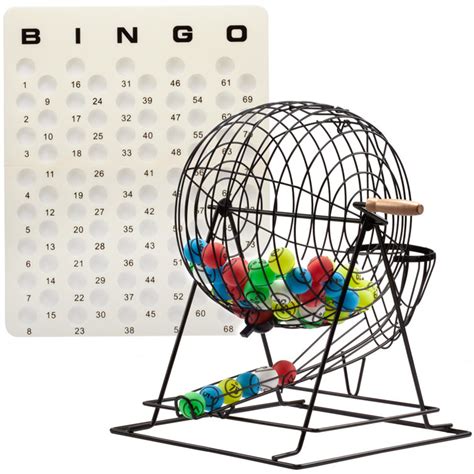 Gse Games And Sports Expert Ensemble De Jeu De Bingo Géant Avec Cage De
