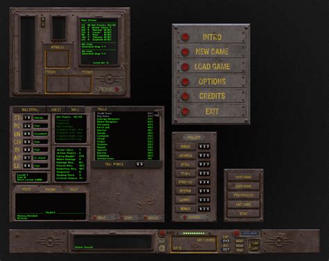 Fallout Ui Redesign On Behance Fallout Ui Redesign On Behance