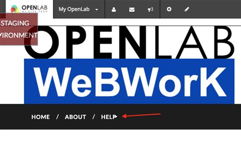 Home Link In Menu Should Be Blue Issue Openlab At City Tech Webworkqa GitHub
