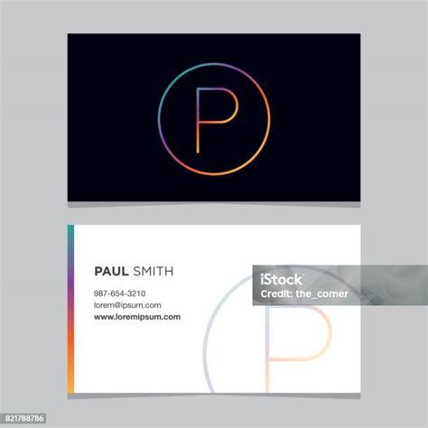 아이콘 알파벳 편지 P 명함 서식 파일 0명에 대한 스톡 벡터 아트 및 기타 이미지 0명 디자인 로고 Istock