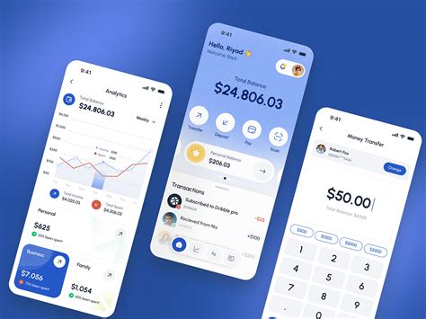 Fintech Mobile Banking App Design Focotik Ui Ux Design Behance