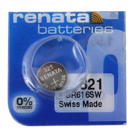 Renata 321 Watch Battery Replacement