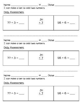 Use Models To Add Bigger Numbers Two Digit Plus One Digit By JARudy