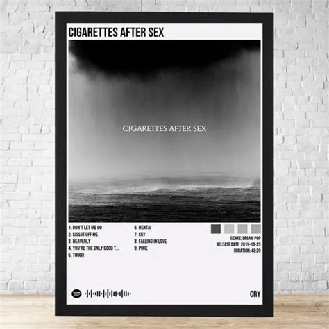 Cuadro Cigarettes After Sex Cry 30x40 C Vidrio Y Marco C216 Negro Clasico Mercadolibre