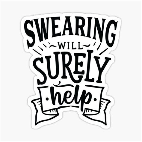 Funny Quote Lettering Typography Sticker Artofit