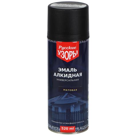 Эмаль аэрозольная, Русские узоры, универсальная, алкидная, матовая ...