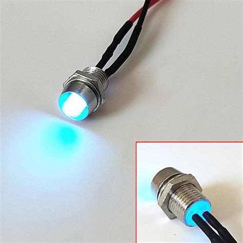 Angel Eyes Rgb 4 Pcs 12v 8mm Led Panel Pilot Dash Warning Light