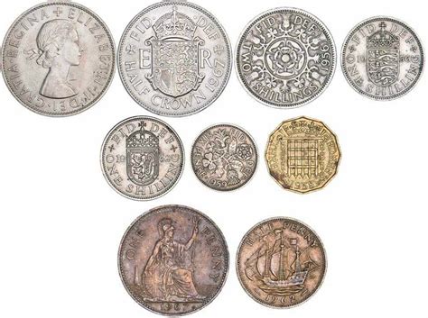 Elizabeth Ii Last Pre Decimal Coin Set
