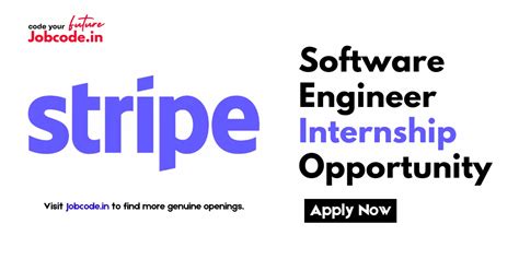 Stripe Software Engineer Internship Build Your Future In Tech Jobcode