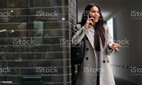 도시 야외에서 아름다운 비즈니스 전문 여성 비즈니스 작업자 라이프 스타일 컨셉 Brand Name Smart Phone에 대한 스톡 사진 및 기타 이미지 Brand