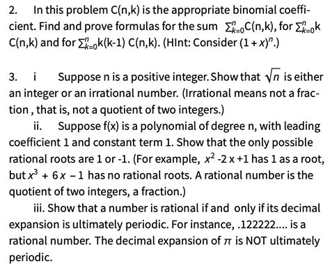 Solved In This Problem C N K ﻿is The Appropriate Binomial