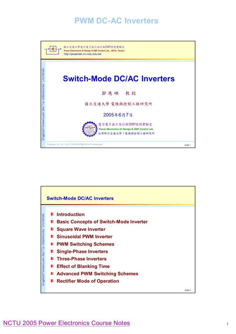 PWM DC AC Inverters Switch Mode DC AC Inverters