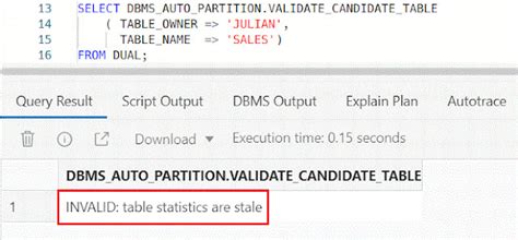 dbms auto partition automatic partitioning in the autonomous database