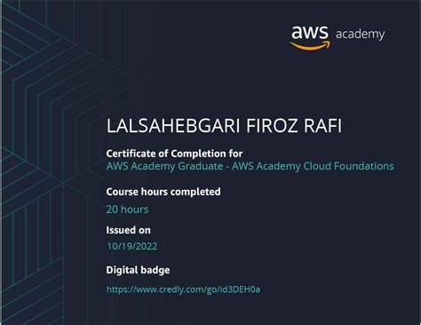 i am delighted to have earned certifications in aws cloud foundation and machine learning