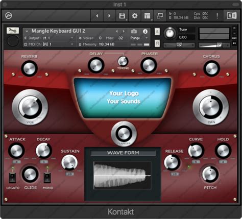 Premium Mangle Kontakt Gui Sound Plugin Designer Vst Gui Plugin