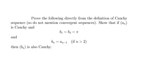Solved Prove The Following Directly From The Definition Of Chegg