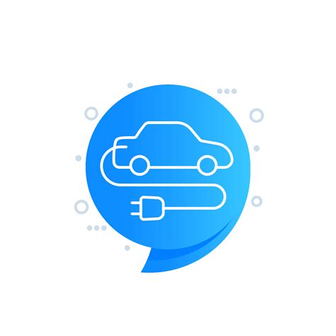 Electric Car Icon Ev Line Design 14663407 Vector Art At Vecteezy