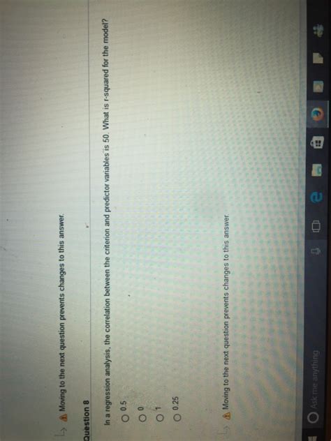 Solved In A Regression Analysis The Correlation Between The Chegg