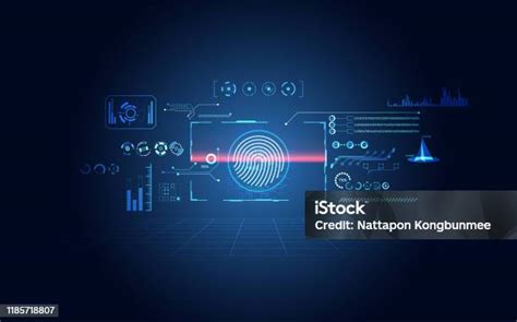 디지털 데이터 차트 통신 컴퓨팅 및 순환 퍼센트 활력 혁신의 추상 사이버 보안 Ui 미래 개념 Hud 인터페이스 홀로그램 요소 0명에 대한 스톡 벡터 아트 및 기타 이미지