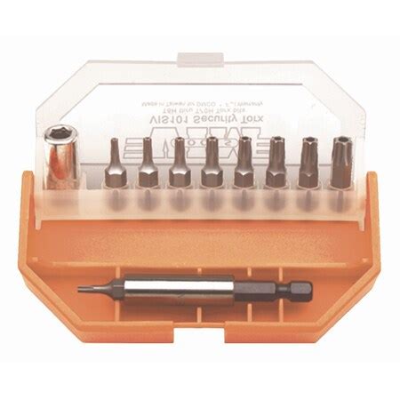Vim Products VIM Tools 11 Piece Tamper Proof Torx Security Bit Set VIS101 Zoro