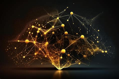 Premium Photo Digital Network Connection Abstract Connection Of Dots And Lines Technology