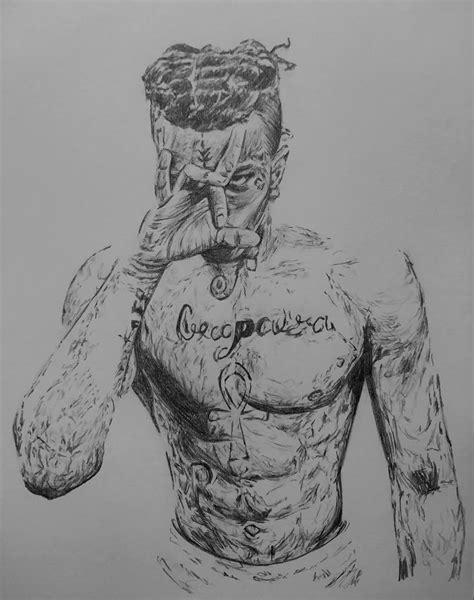 Xxxtentacion Drawing By Me Sketches Cute Drawings Art Sketches
